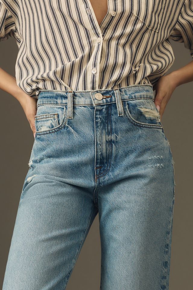 FRAME Le Jane High-Rise Straight-Leg Jeans | Anthropologie