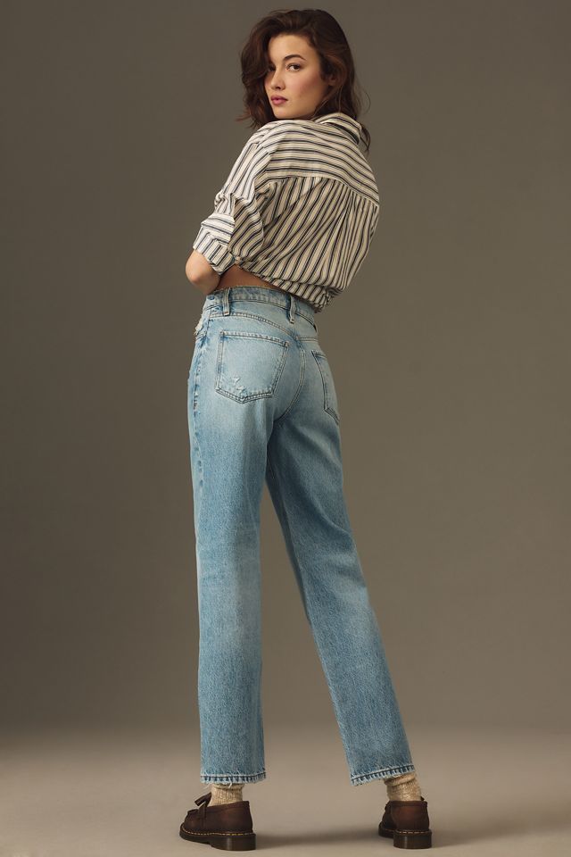 FRAME Le Jane High-Rise Straight-Leg Jeans | Anthropologie