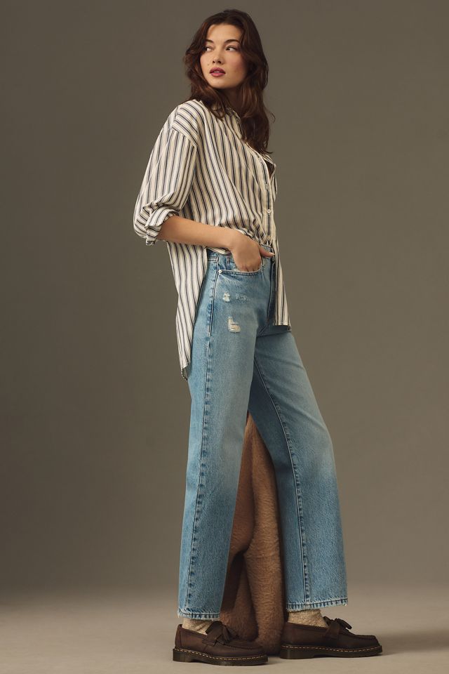 FRAME Le Jane High-Rise Straight-Leg Jeans | Anthropologie