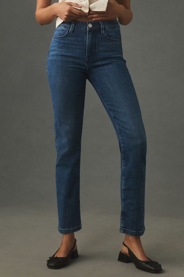 FRAME Le High Straight High-Rise Jeans | Anthropologie