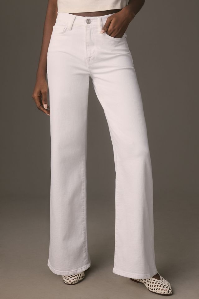 FRAME Le Slim Palazzo High-Rise Wide-Leg Jeans | Anthropologie