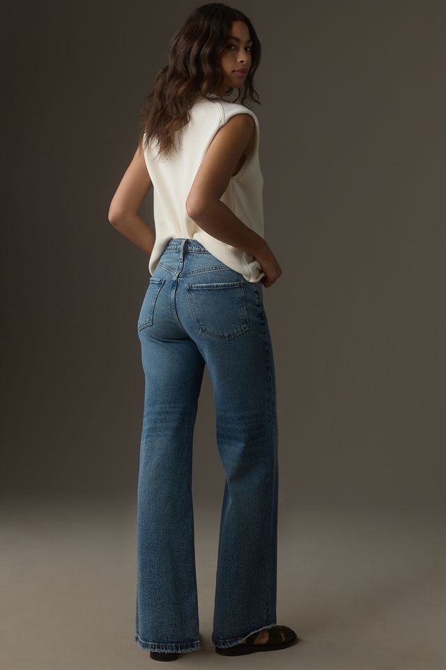 FRAME Petite Le Jane Wide-Leg Jeans | Anthropologie