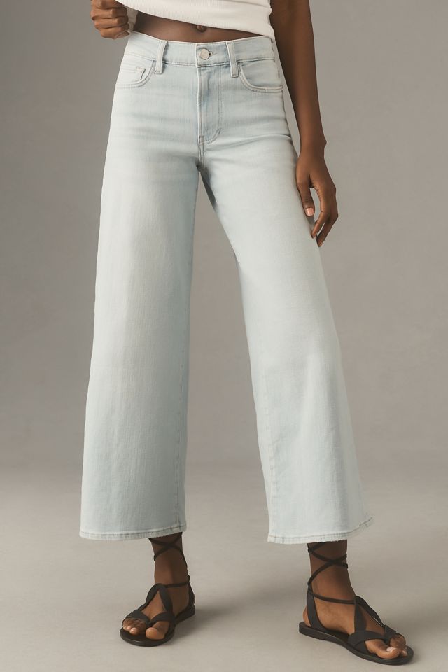 FRAME Le Palazzo High-Rise Crop Wide-Leg Jeans | Anthropologie