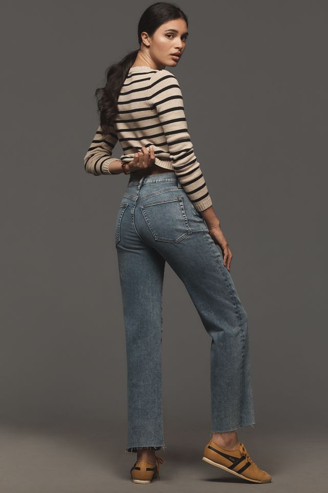FRAME Le Sleek High-Rise Straight-Leg Jeans | Anthropologie