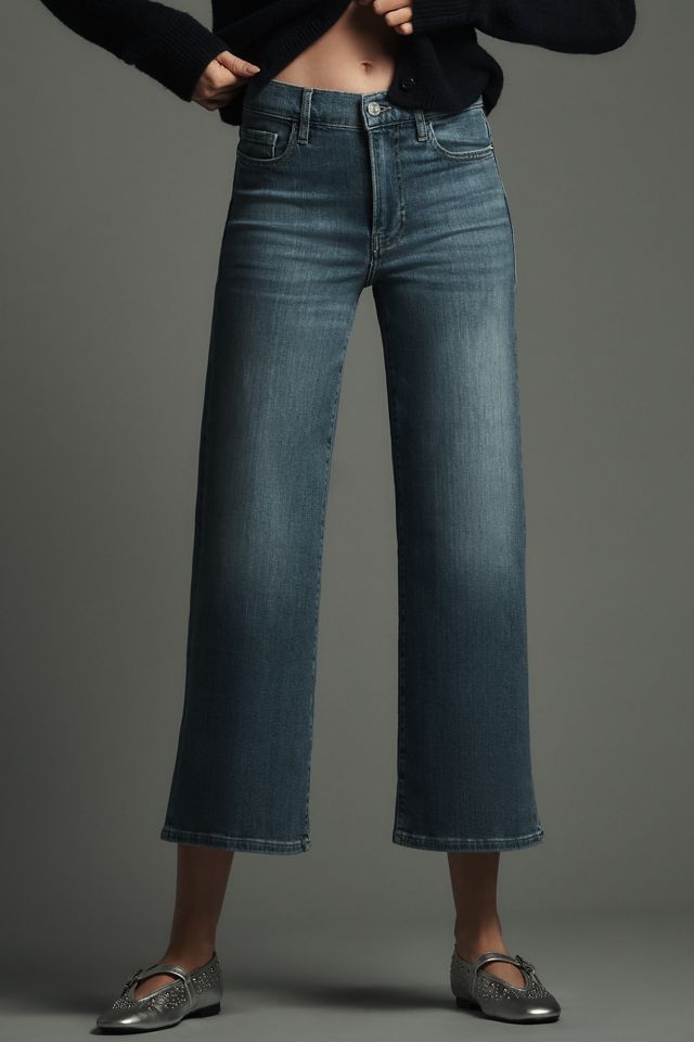 FRAME Le Pixie Petite Slim Palazzo High-Rise Jeans | Anthropologie