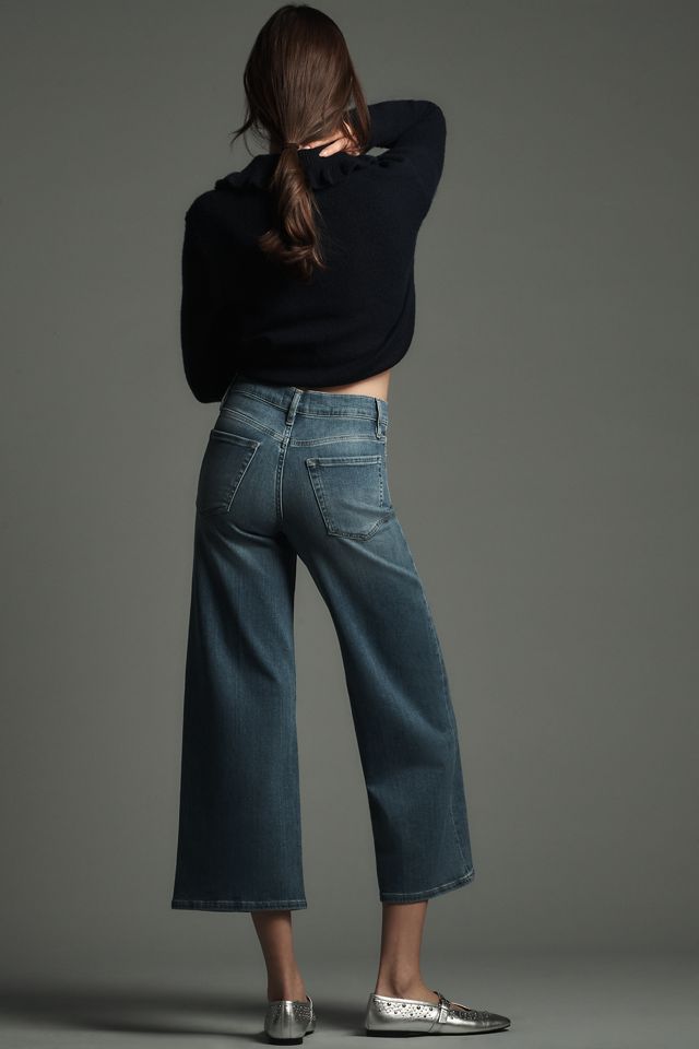 FRAME Le Pixie Petite Slim Palazzo High-Rise Jeans | Anthropologie
