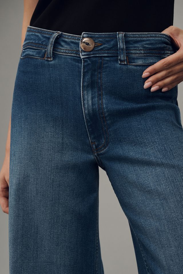 The Ettie High-Rise Crop Wide-Leg Jeans by Maeve | Anthropologie