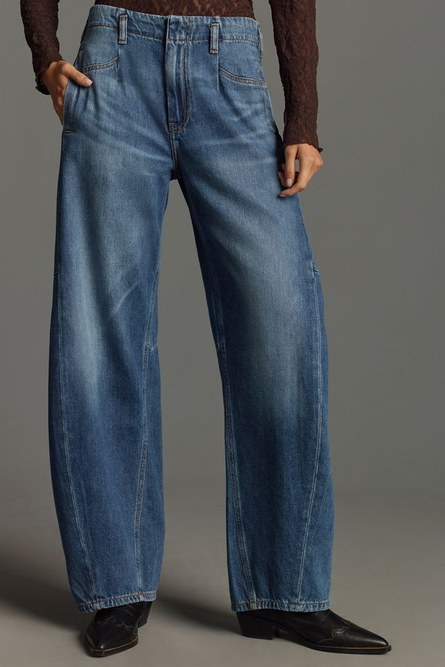 Pilcro High-Rise Tapered Wide-Leg Jeans | Anthropologie UK