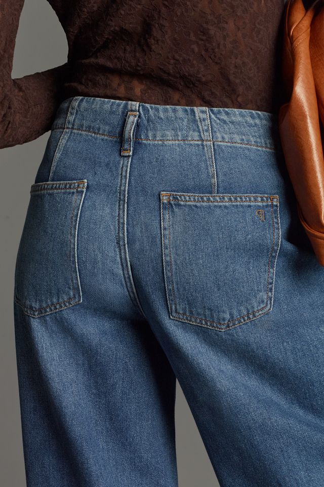 Pilcro High-Rise Tapered Wide-Leg Jeans | Anthropologie UK