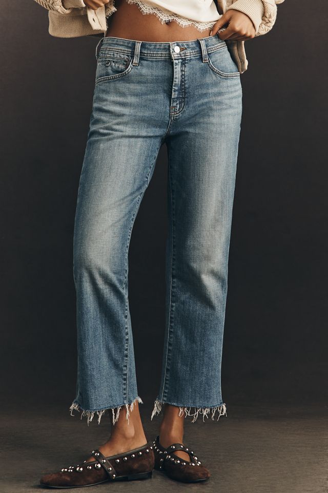 Pilcro Low-Rise Relaxed Straight Jeans | Anthropologie