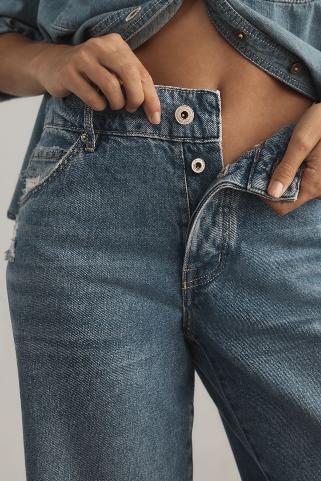 Outland Denim Avril Slouchy Wide-Leg Jeans | Anthropologie