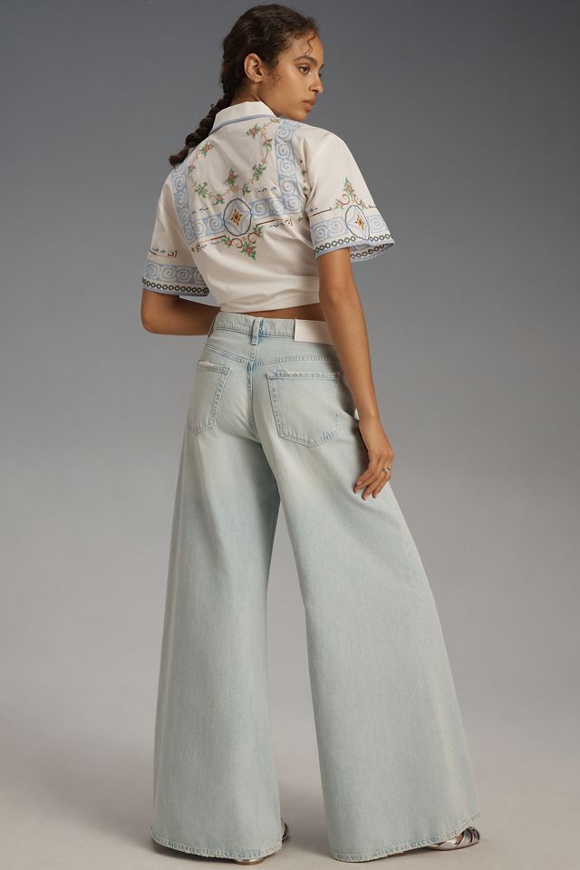 7 For All Mankind Willow High-Rise Ultra Wide-Leg Jeans | Anthropologie