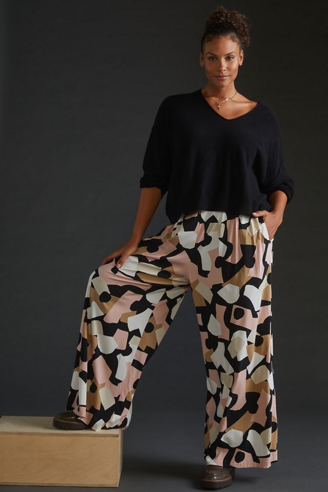 Corey Lynn Calter Abstract Wide-Leg Pants | Anthropologie