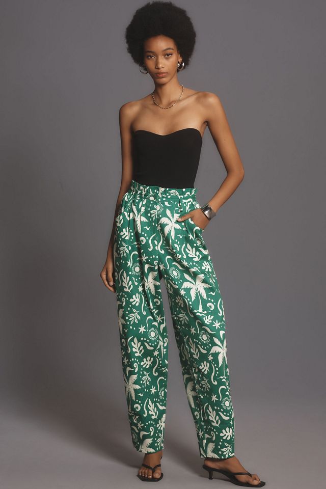 Corey Lynn Calter Paperbag Barrel Pants | Anthropologie