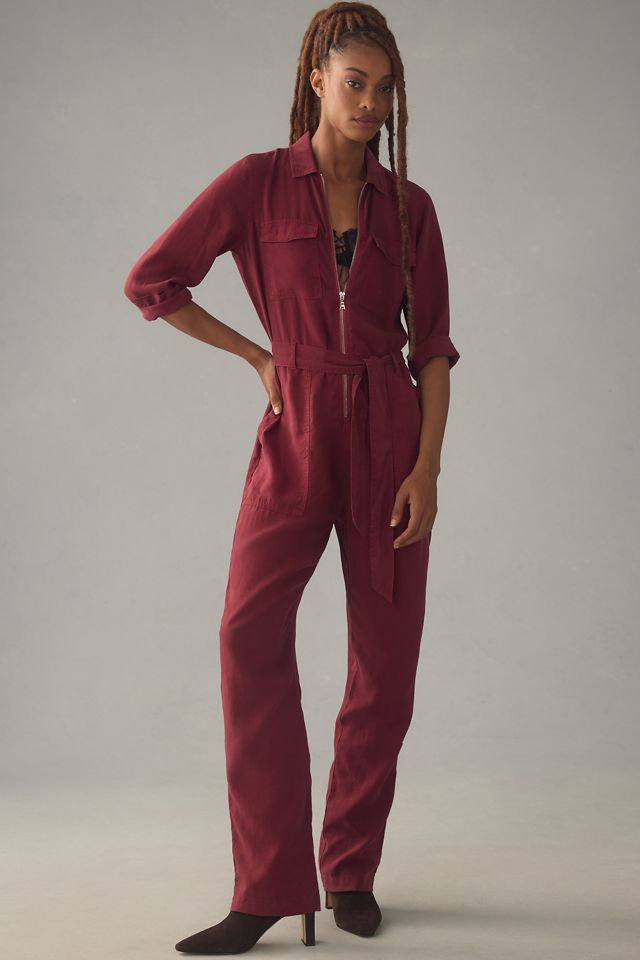 Cloth & Stone Zip-Front Utility Jumpsuit | Anthropologie