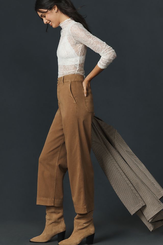Bella Dahl Saige Wide Leg Crop Pants Anthropologie