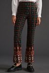 Maeve Knit Kick Flare Pants | Anthropologie
