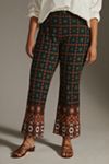 Maeve Knit Kick Flare Pants | Anthropologie