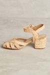 Farylrobin Raffia Block Heels | Anthropologie