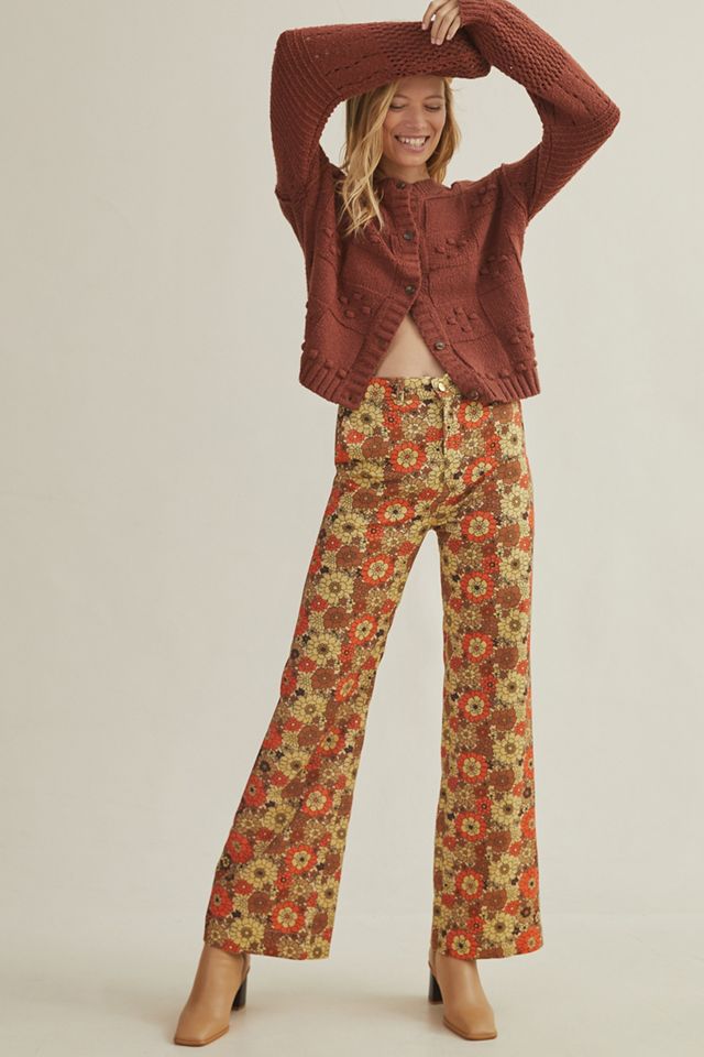 Retro Floral Pants | Anthropologie