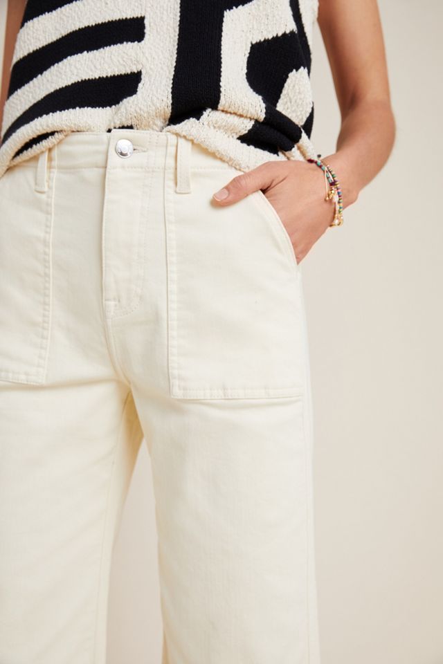Anja Twill Carpenter Pants | Anthropologie