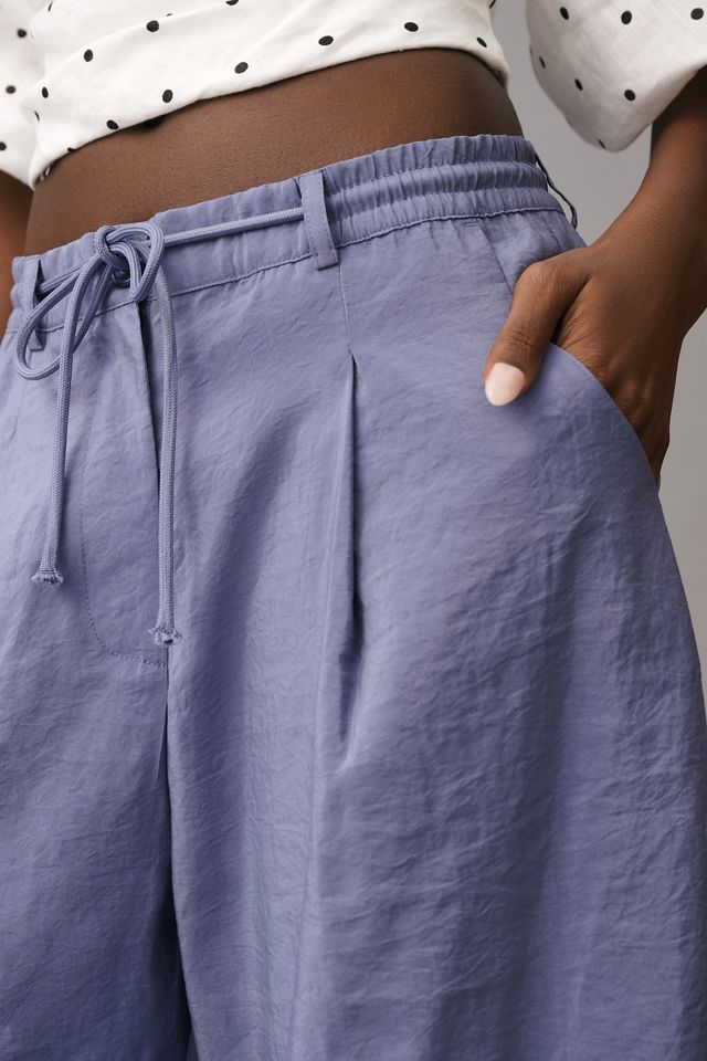 Maeve Seamed Wide-Leg Track Pants | Anthropologie