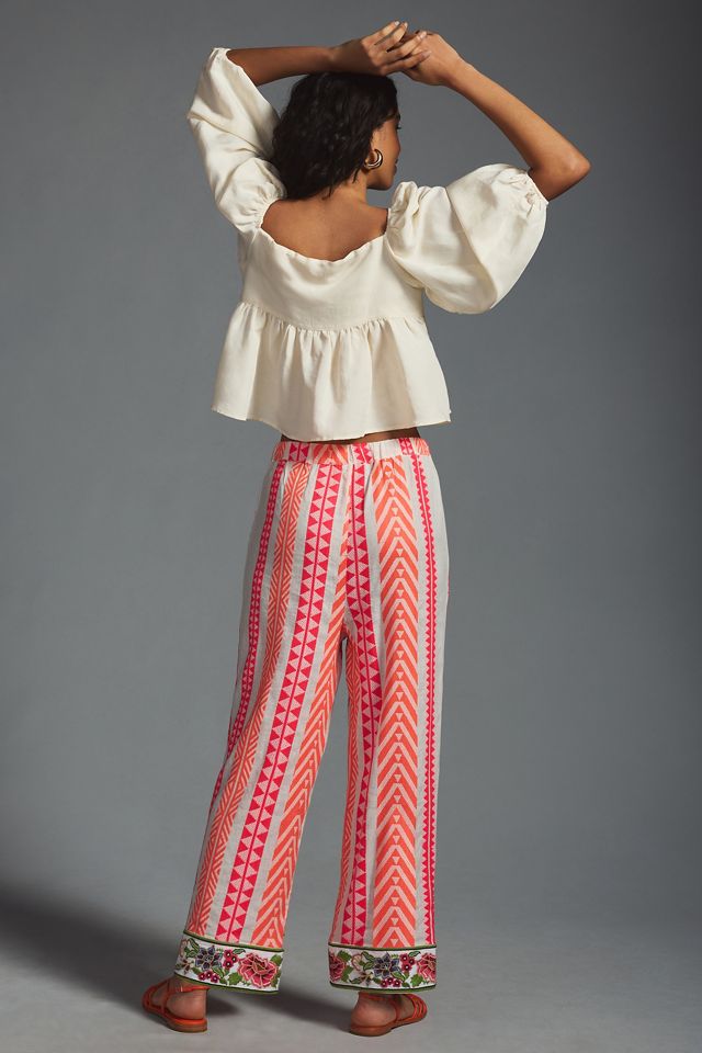 Farm Rio Geometric Pants | Anthropologie