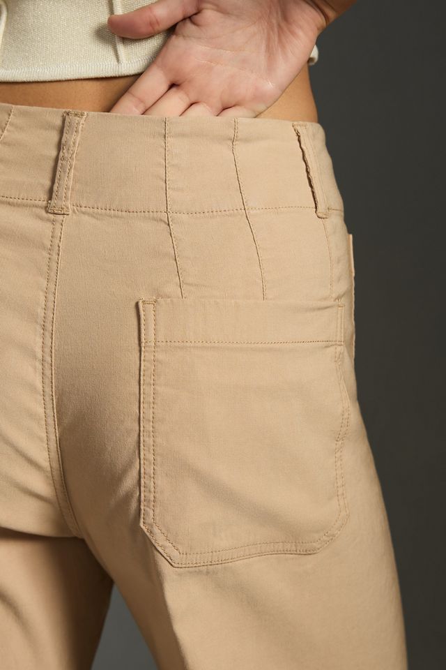 The Colette Magic Fabric Crop Wide-Leg Pants by Maeve | Anthropologie