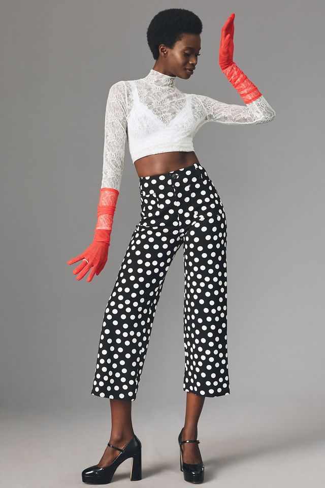 The Colette Cropped Wide-Leg Ponte Pants by Maeve | Anthropologie