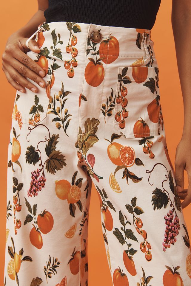 The Colette Cropped Wide-Leg Pants by Maeve | Anthropologie