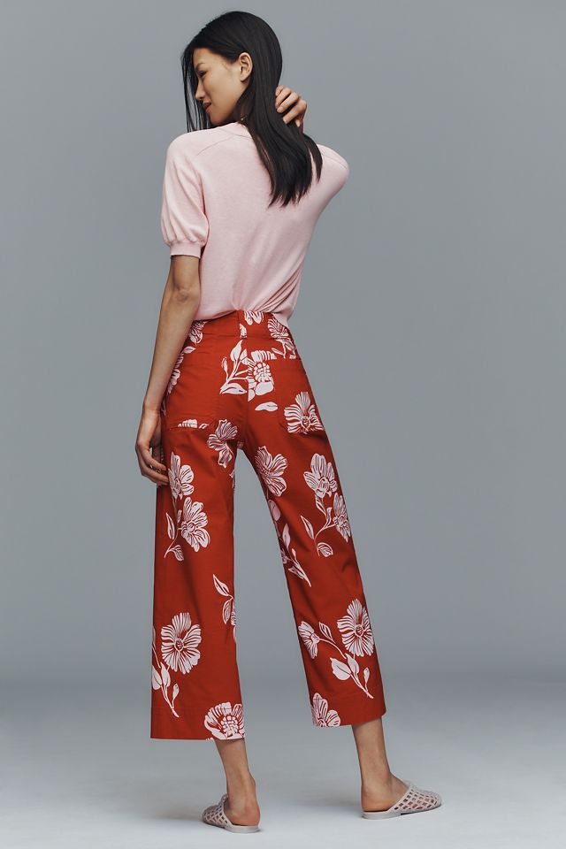 The Colette Magic Fabric Crop Wide-Leg Pants by Maeve | Anthropologie