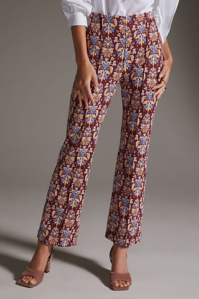Maeve The Margot Kick-Flare Cropped Pants | Anthropologie