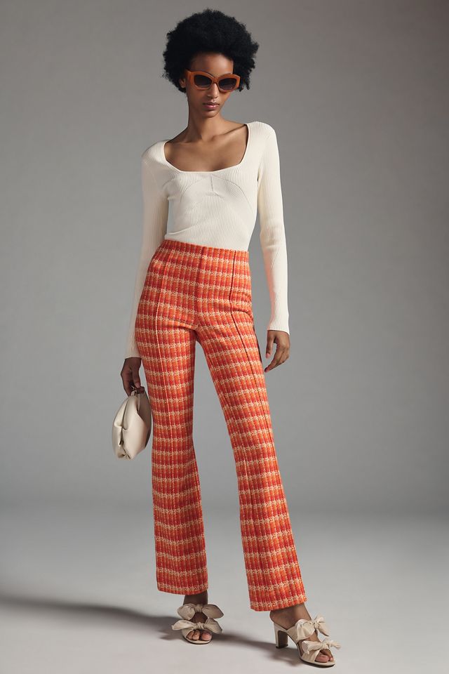 Maeve Margot Kick-Flare Cropped Pants | Anthropologie