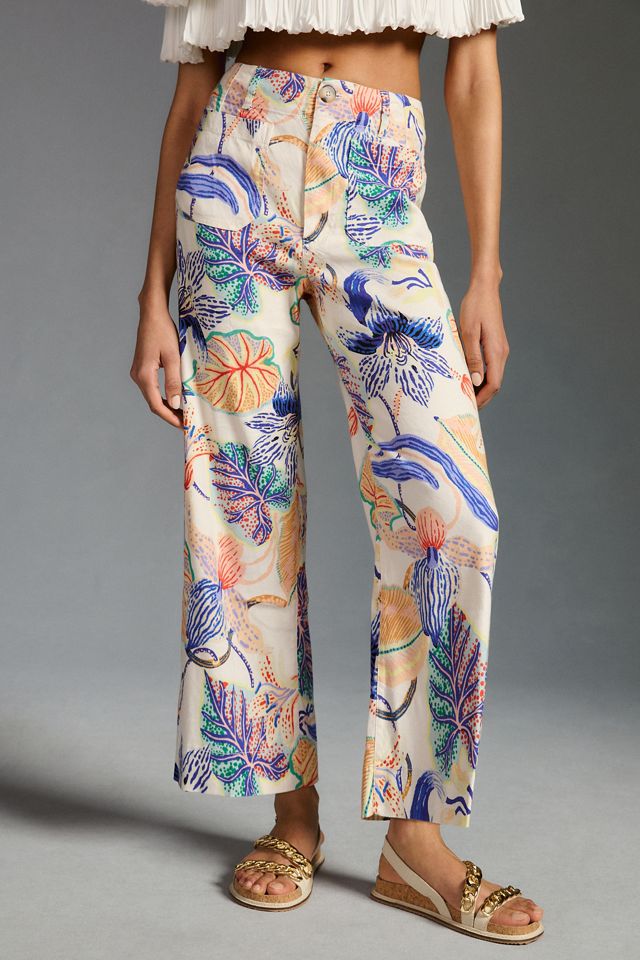 The Colette Cropped Wide-Leg Pants: Sarah Gordon Artist Edition ...