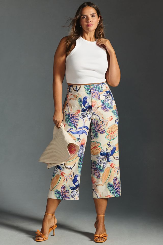 The Colette Cropped Wide-Leg Pants: Sarah Gordon Artist Edition ...