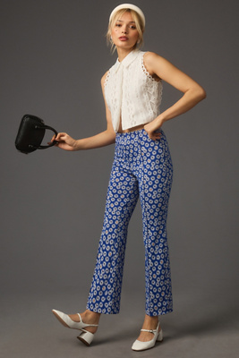 The Margot Kick-Flare Cropped Pants by Maeve | Anthropologie