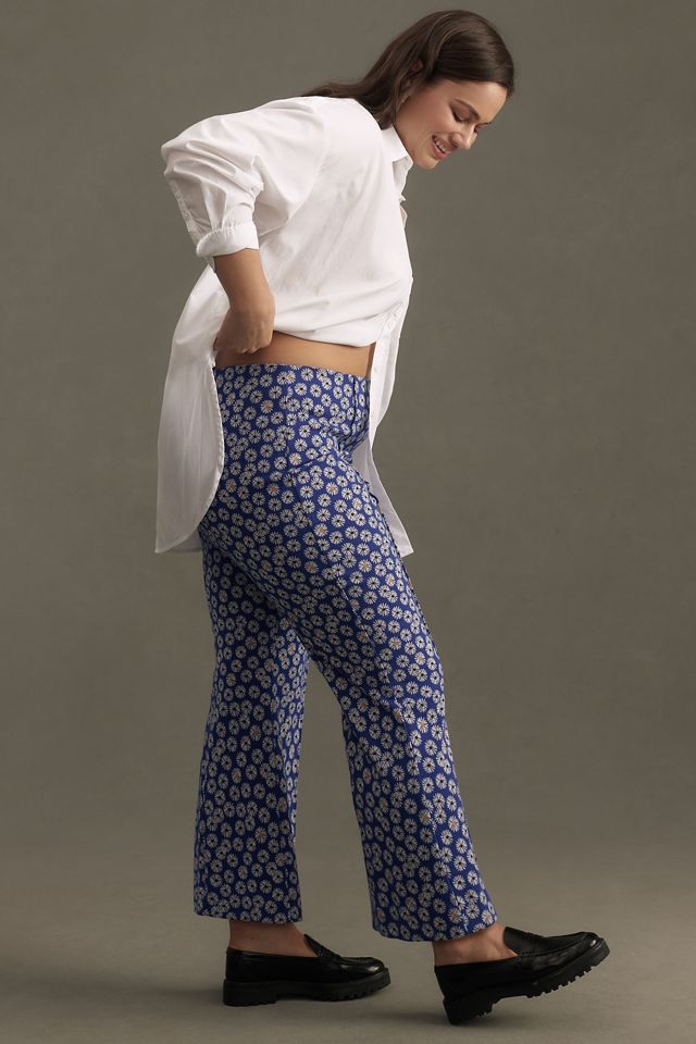 The Margot Kick-Flare Cropped Pants by Maeve | Anthropologie