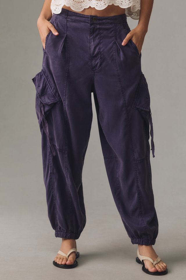 Pilcro Offshore Linen Parachute Pants | Anthropologie