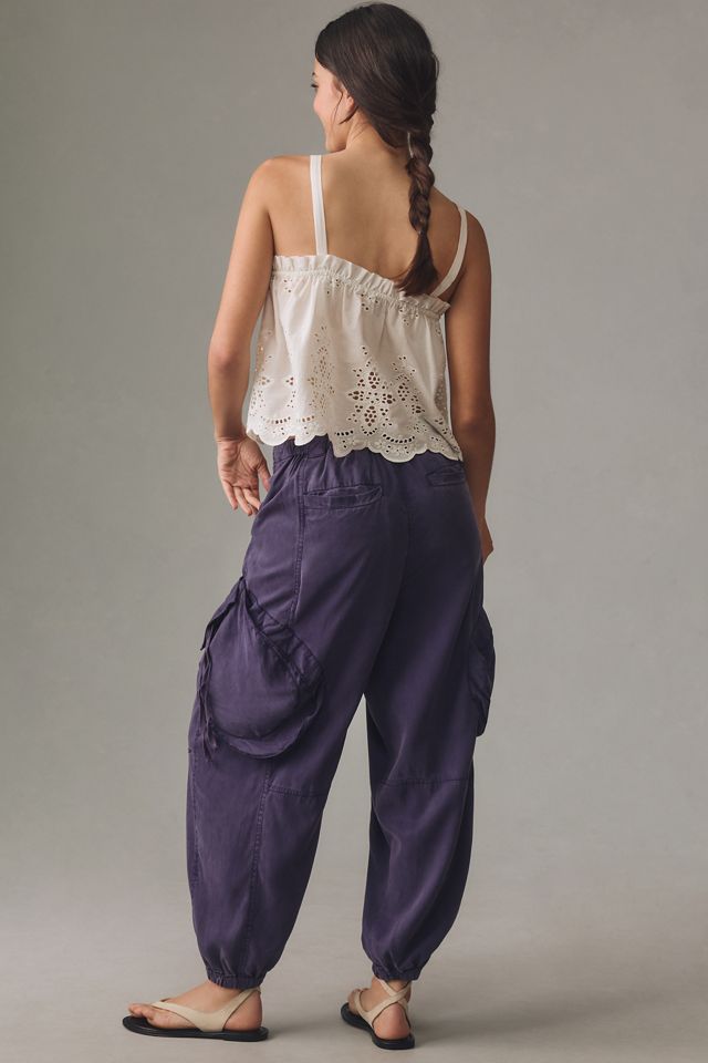 Pilcro Offshore Linen Parachute Pants | Anthropologie