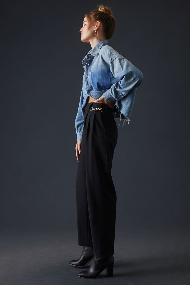 Exquise Straight-Leg Trousers | Anthropologie