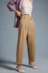 Exquise Barrel-Leg Chino Pants | Anthropologie