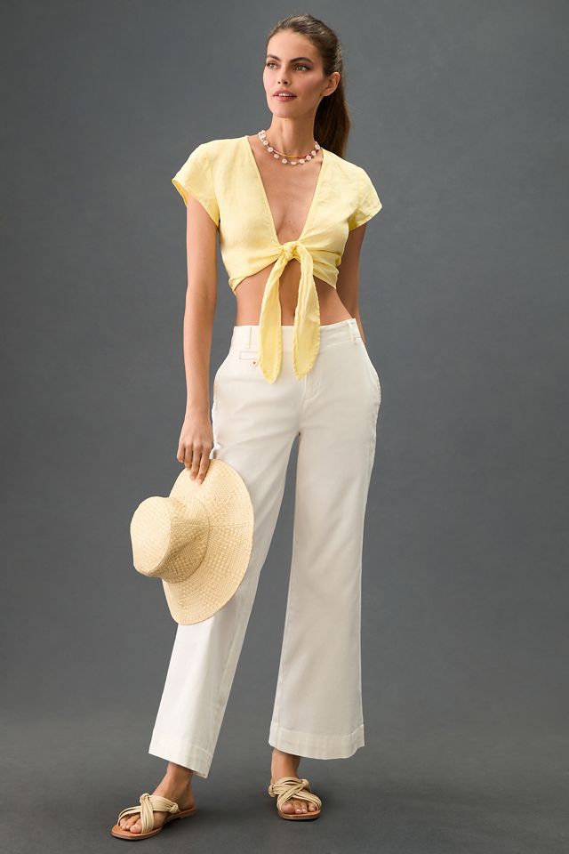 Maeve Straight-Leg Chinos | Anthropologie UK