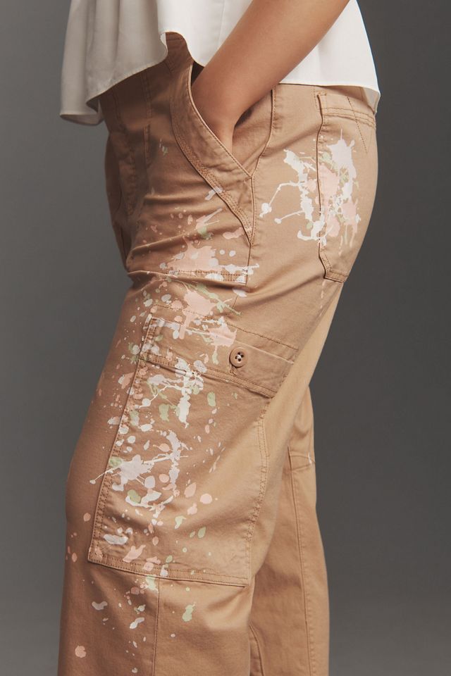 Pilcro Millie Low-Slung Barrel Pants | Anthropologie