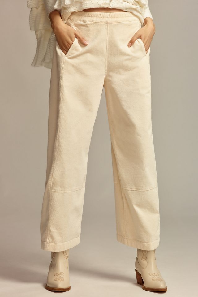 The Izzie Relaxed Pull-On Barrel Pants by Pilcro: Corduroy Edition | Anthropologie