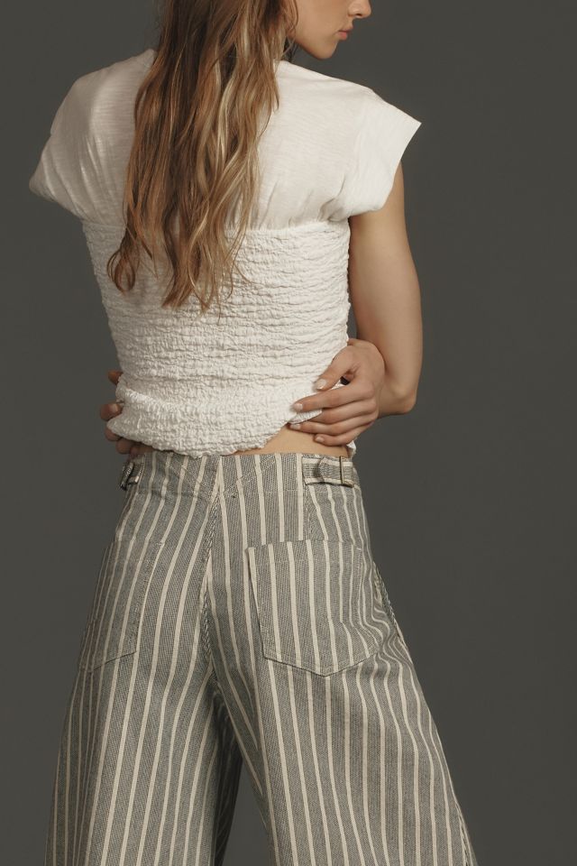 Pilcro Foxglove Mid-Rise Flare Pants | Anthropologie