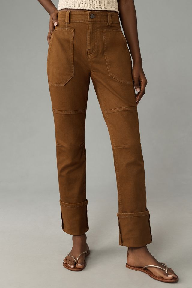 Pilcro The High Tide Slim Cuffed Pants | Anthropologie