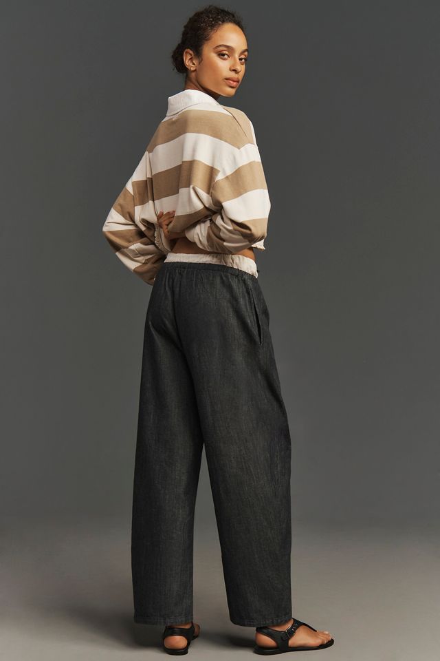 Woodrose Deli Chambray Boxer Pants | Anthropologie