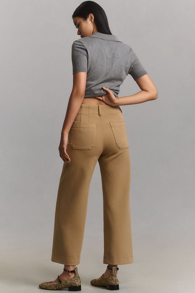 The Colette Cropped Wide-Leg Pants by Maeve: Knit Edition | Anthropologie