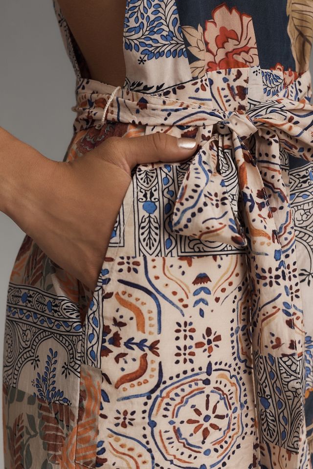 Let Me Be Patchwork Printed Overalls | Anthropologie