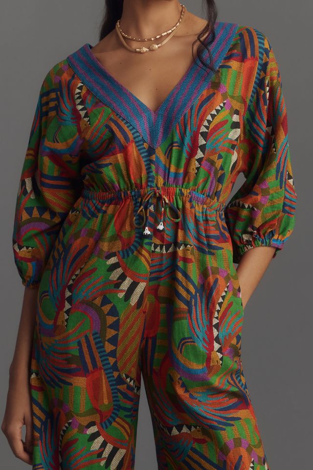 Farm Rio Wide-Leg Jumpsuit | Anthropologie